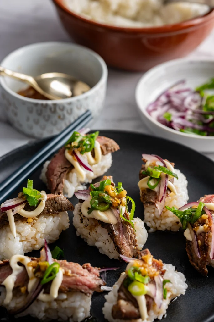 Seared Beef Sushi / Aburi - Miss Molly Makes Brownies